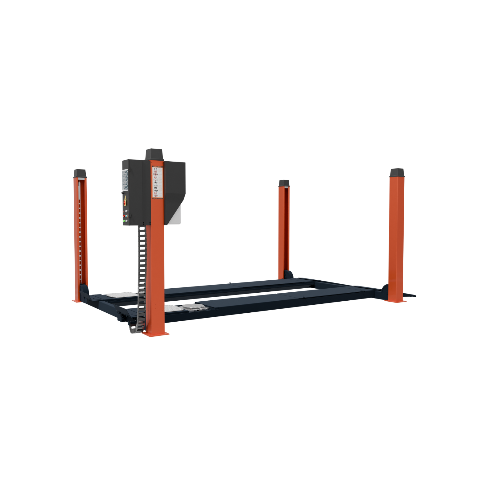 EAE 6435V2.B 4 Post Wheel Alignment Car Lift 4000KG Capacity with 4800 ...
